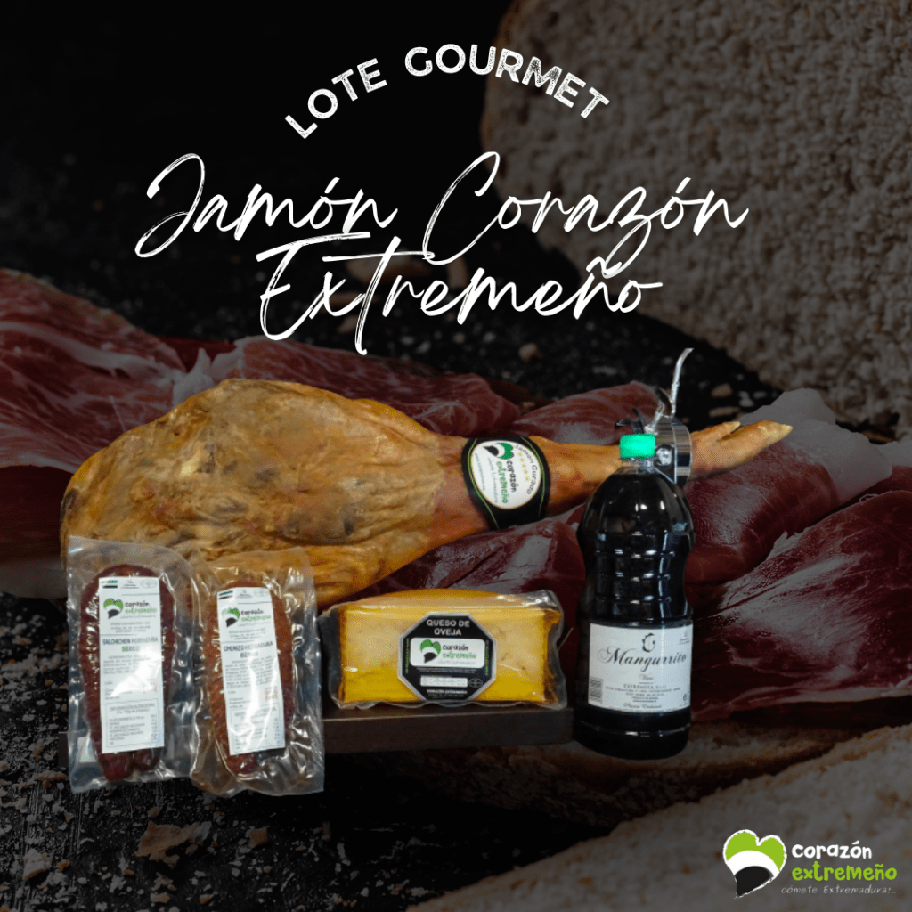 Lote Gourmet Jamon Corazon Extremeño